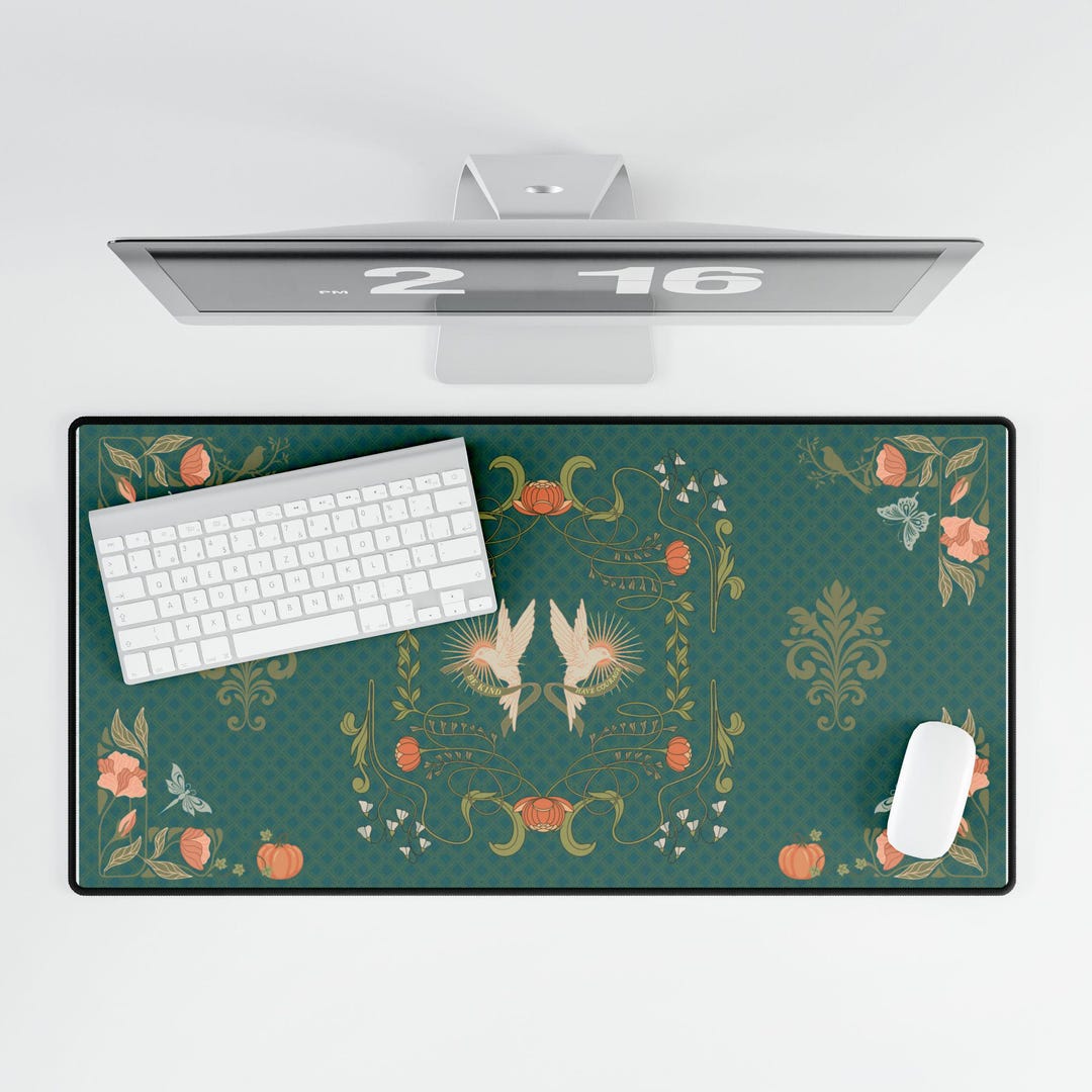 Art Nouveau Cinderella Desk Mat | Fairy Tale Mouse Pad | Aesthetic Desk ...