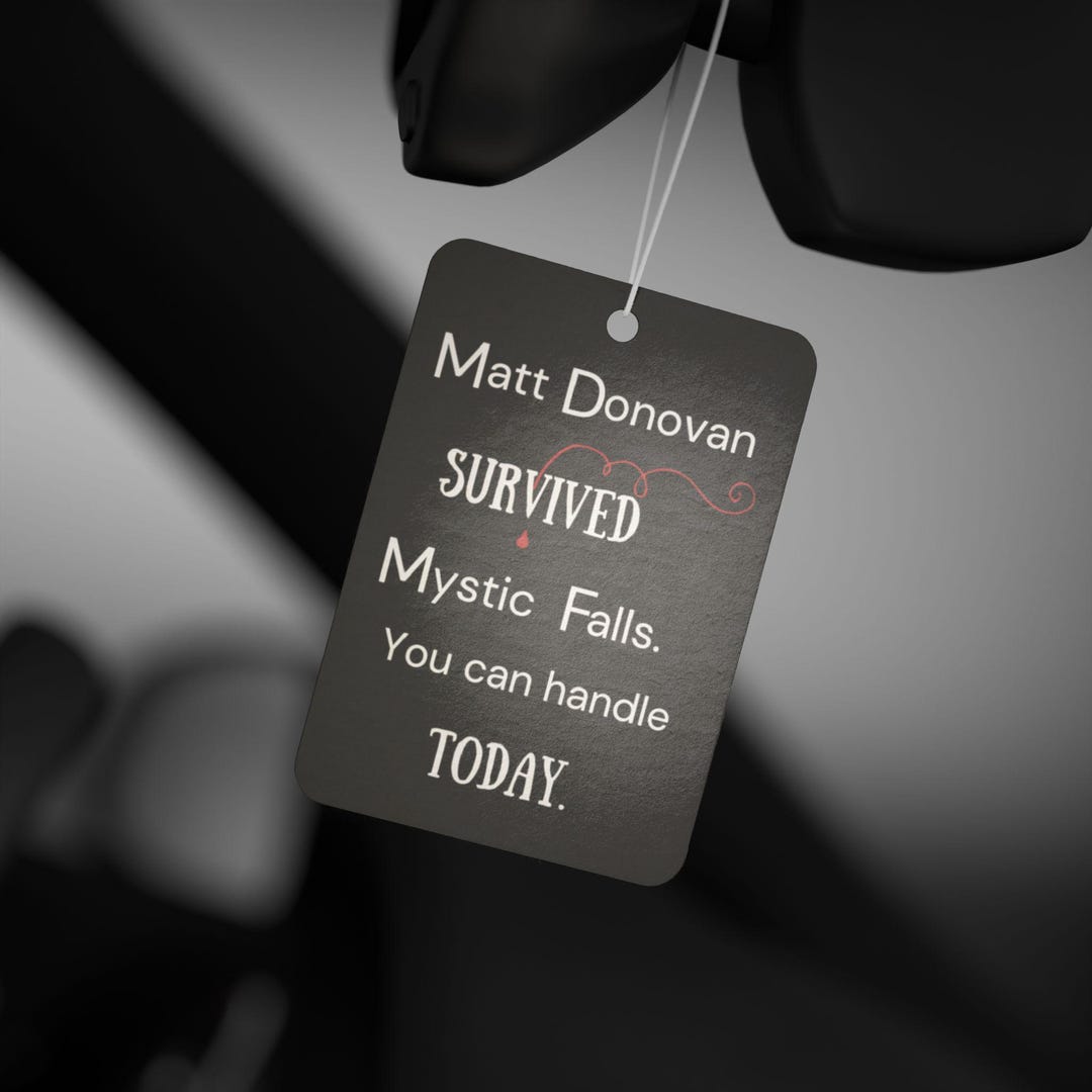 Vampire Diaries Air Freshener, Matt Donovan Mystic Falls, Novelty Item ...