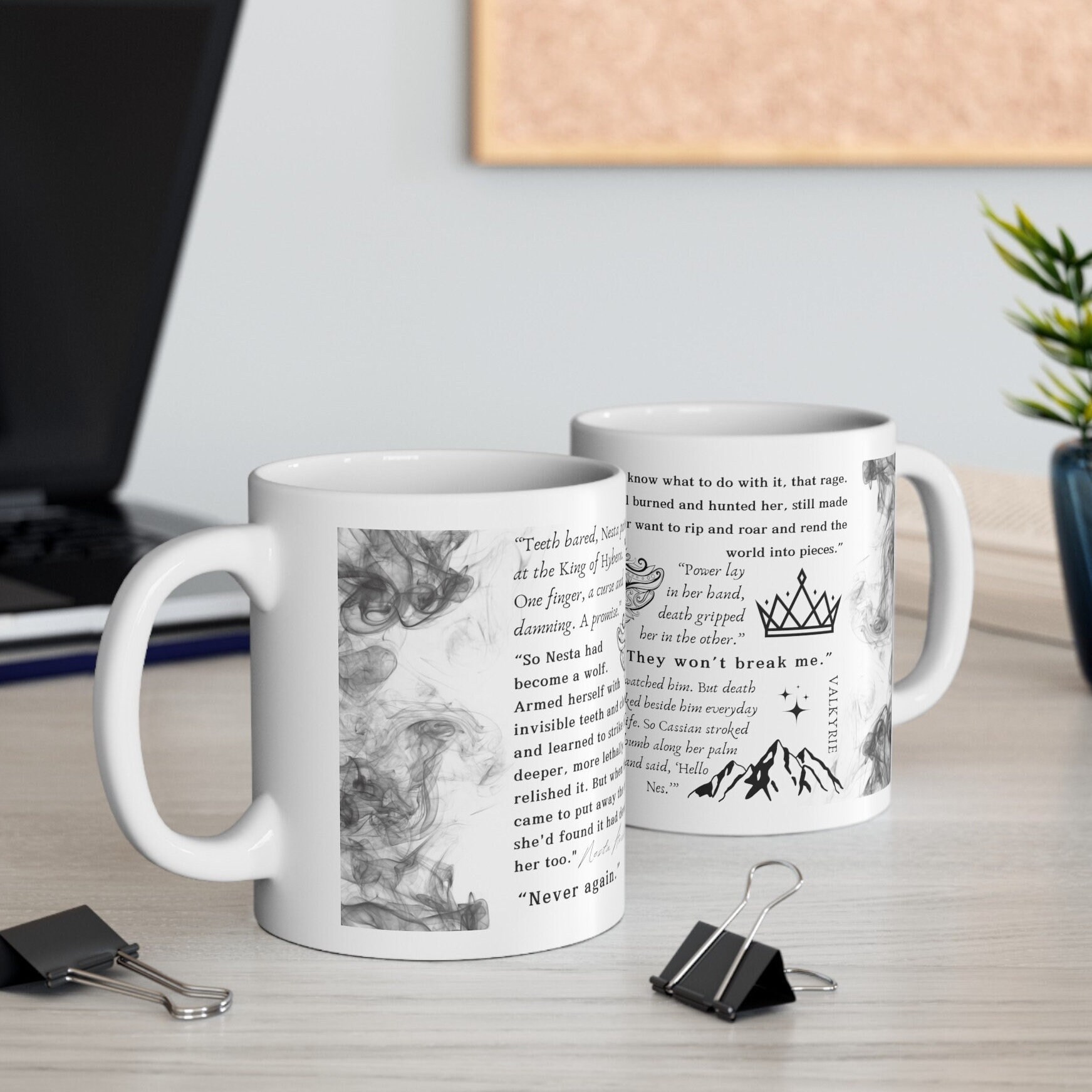 Nesta Archeron Mug, A Court of Silver Flames Merch, Bookish Gift, Book ...
