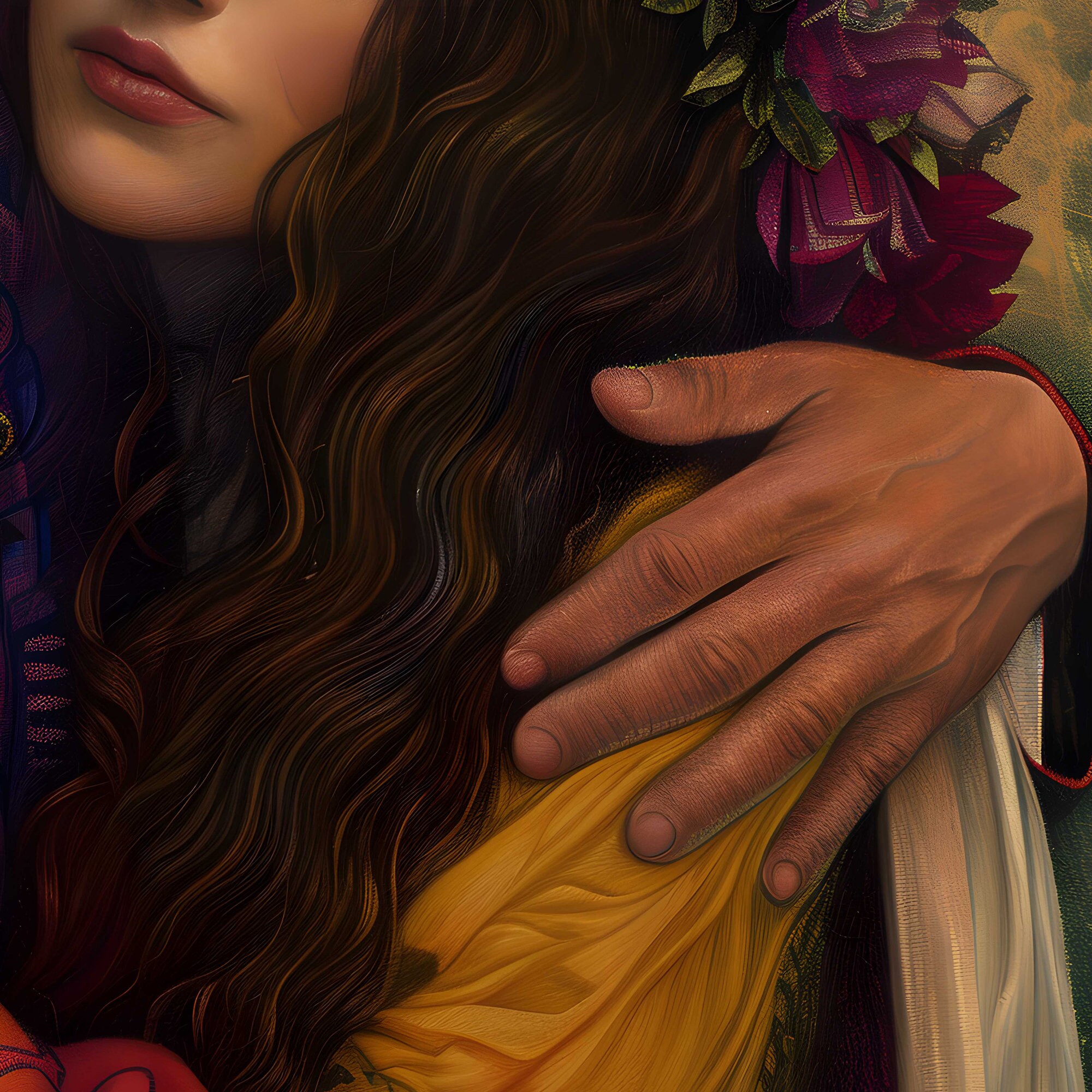 Saint Mary Magdalene and Jesus Wall Art: Divine Feminine Art, Holy ...
