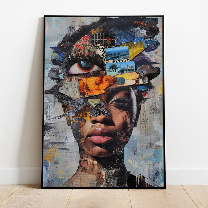 Devine Feminine Black Woman, Color Womens Eyes Print, Empowering Women ...