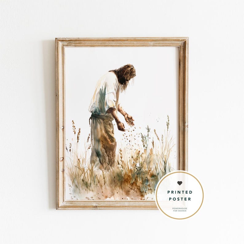 Museum ART PRINT | Parable of the Sower - Bible Story Matthew 13, Bible ...