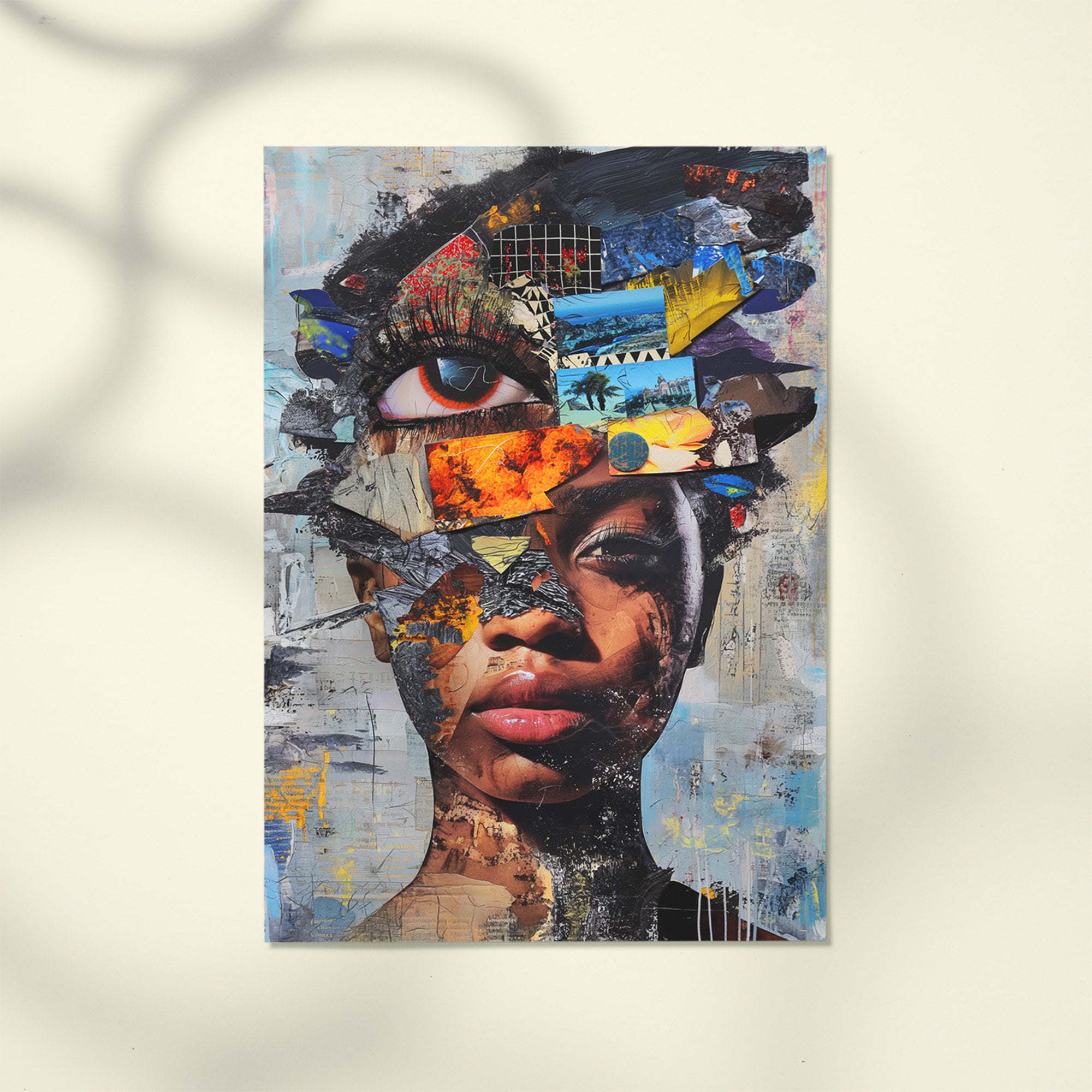 Devine Feminine Black Woman, Color Womens Eyes Print, Empowering Women ...