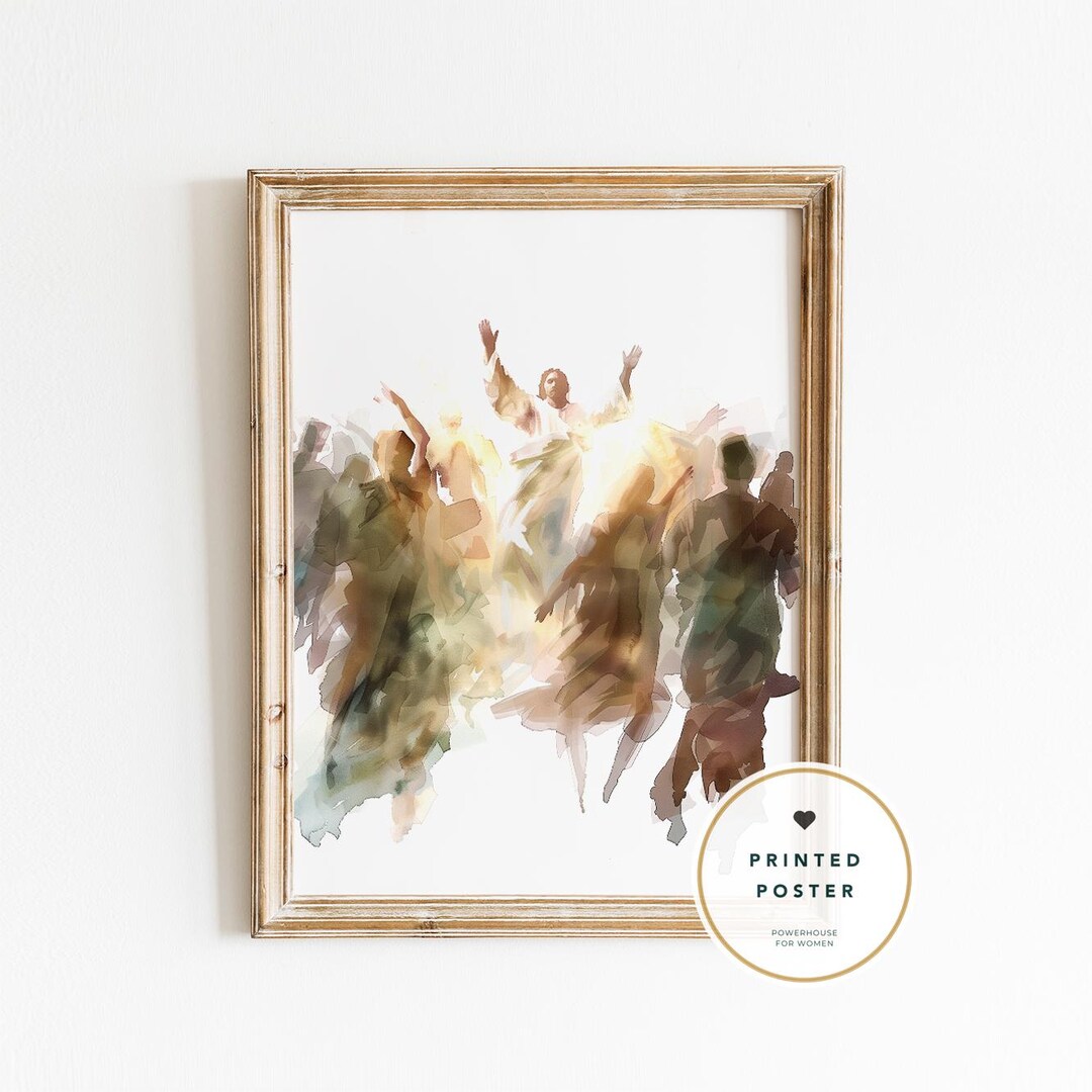 Museum ART PRINT | Jesus Watercolor - Resurrection of Jesus - Jesus ...