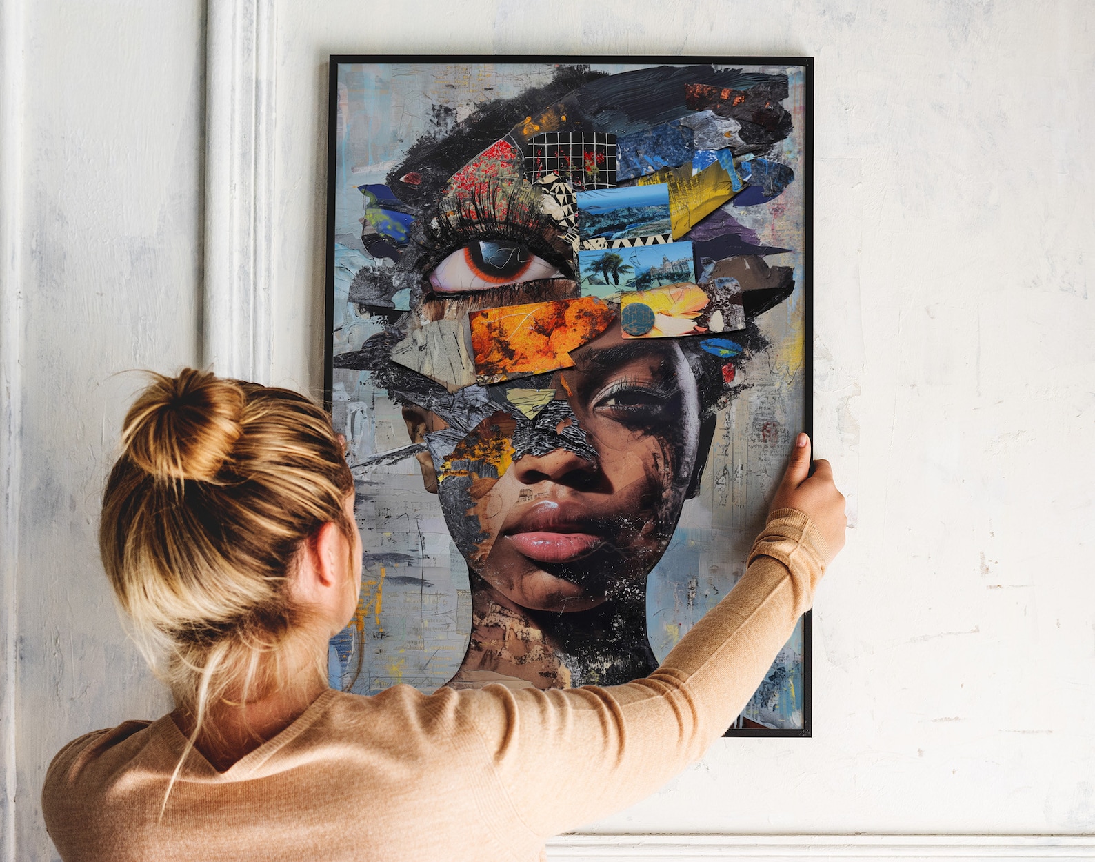 Devine Feminine Black Woman, Color Womens Eyes Print, Empowering Women ...