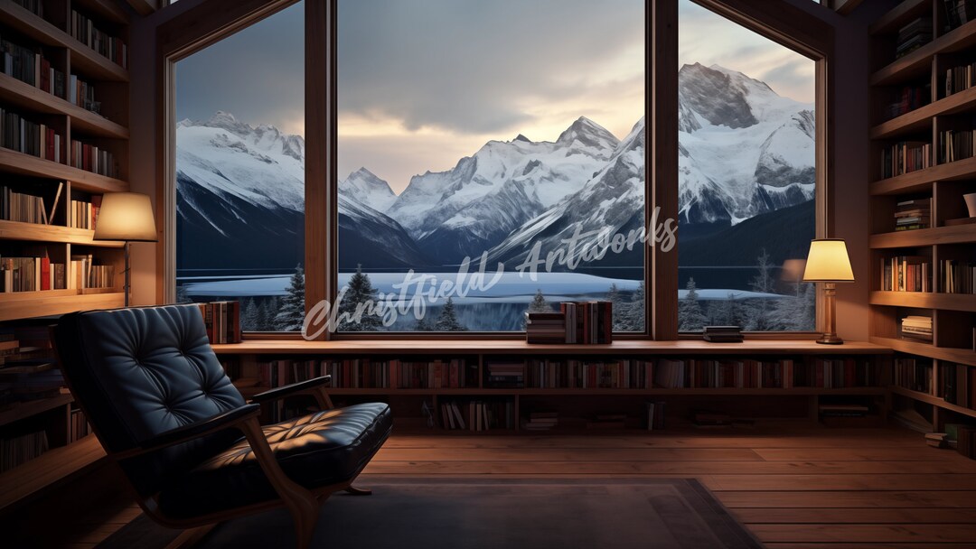 Alaskan Study Background Image for Online Meetings, Cool Virtual ...