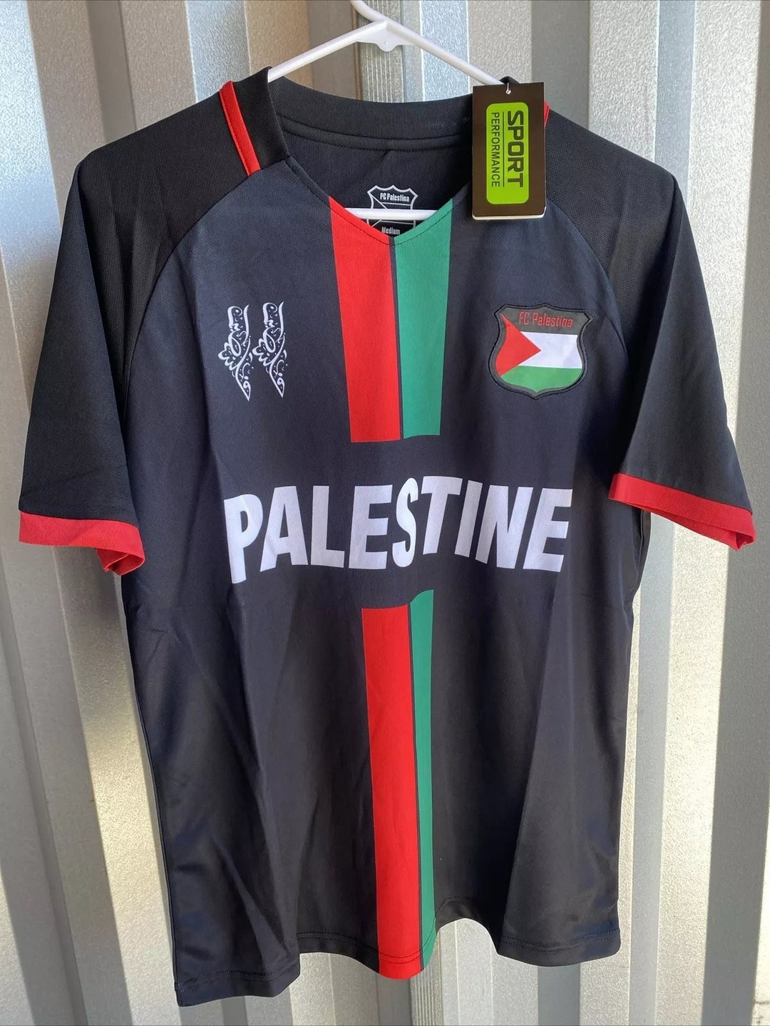 Palestine Unisex Jersey Football Sports T-shirt Gym Shirt Palestinian ...