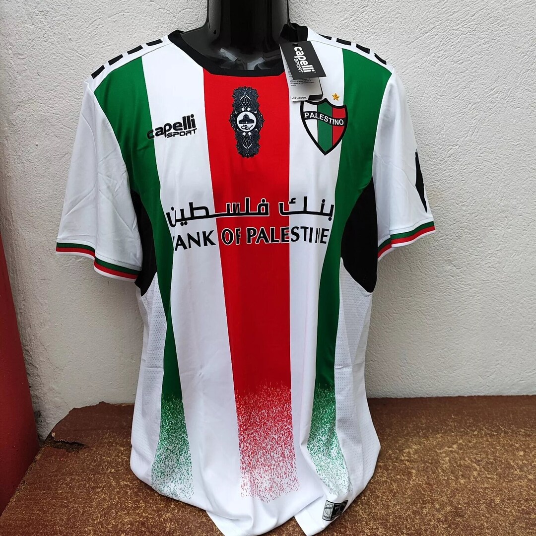Palestino Football Kit Soccer T-shirt Chile Edition Unisex Jersey White ...