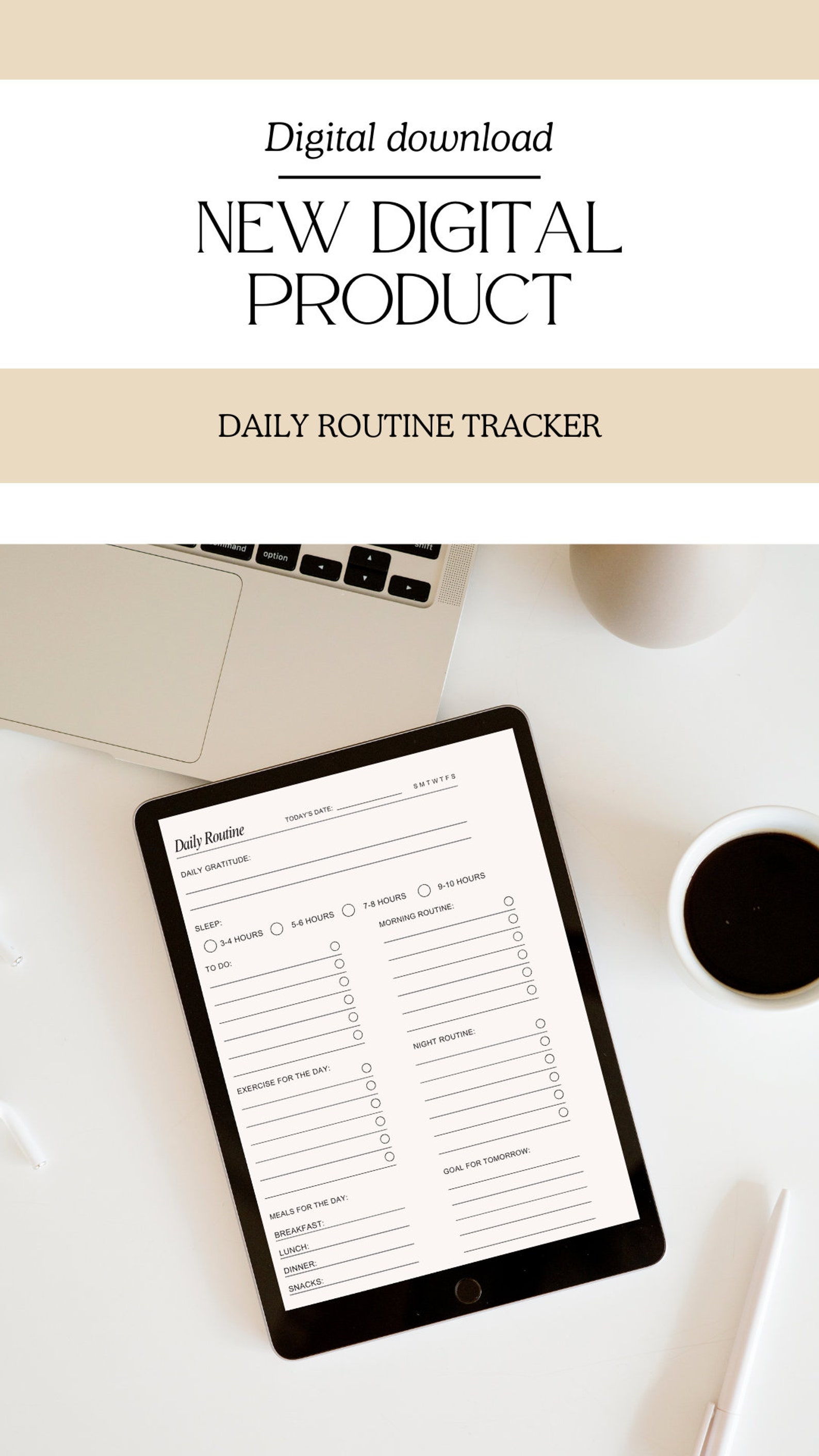 Daily Routine Tracker I DIGITAL DOWNLOAD I PRINTABLE - Etsy