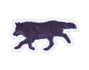 Howling Wolf Sticker, Wolf Sticker, Forest, Sticker, Nature, Wildlife ...