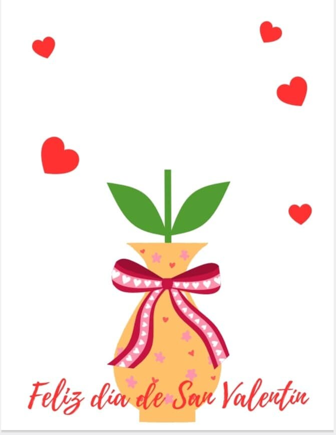 Manualidad para huella de mano, día de San Valentín, guardería, jardín ...