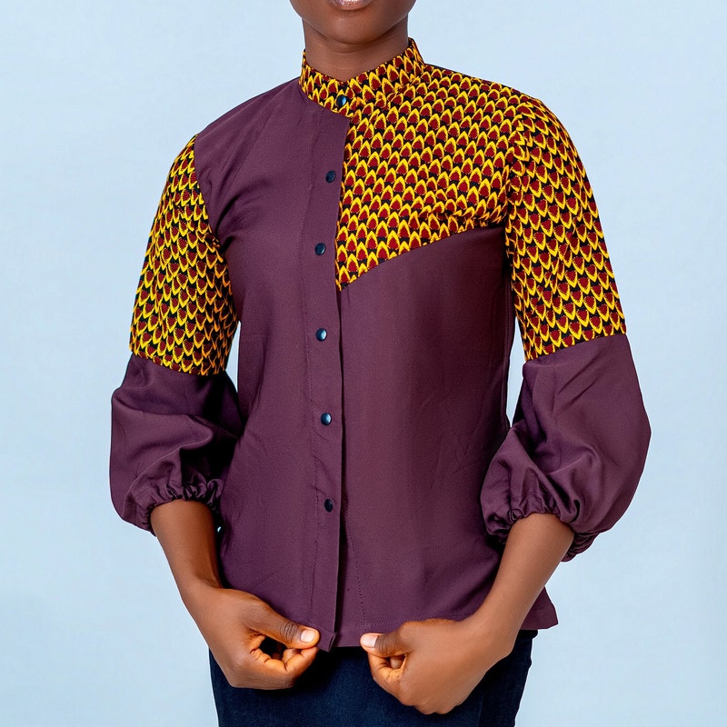 African Print Shirt - Etsy