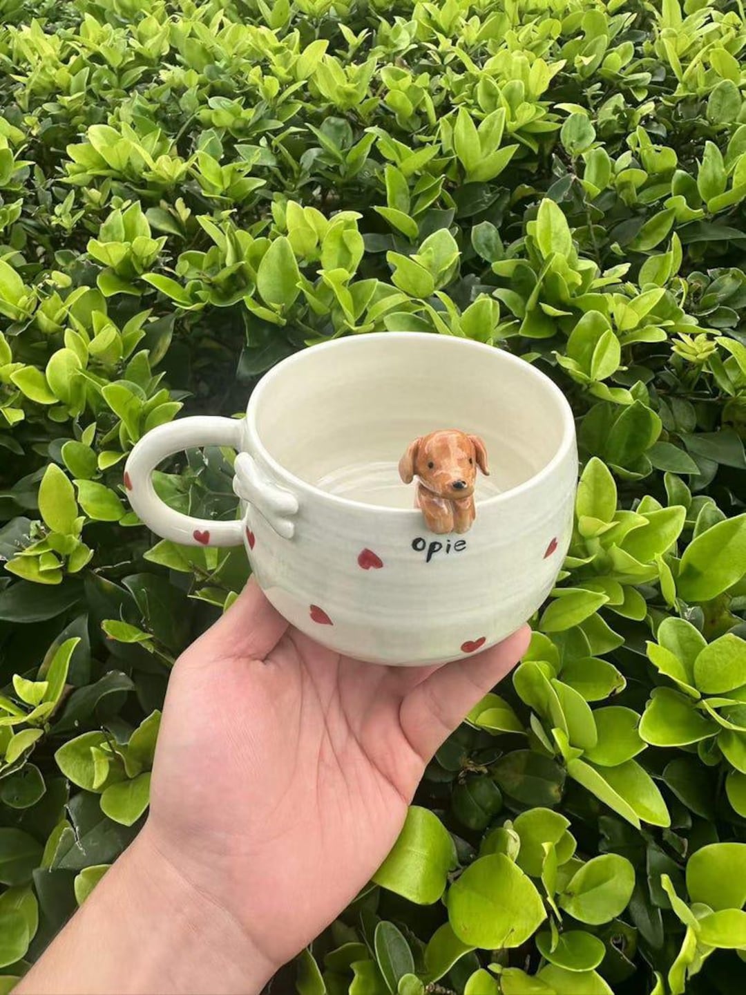 Custom Pet Mug/custom Red Love Pet Mug,custom Cat and Dog Ceramic Mug ...