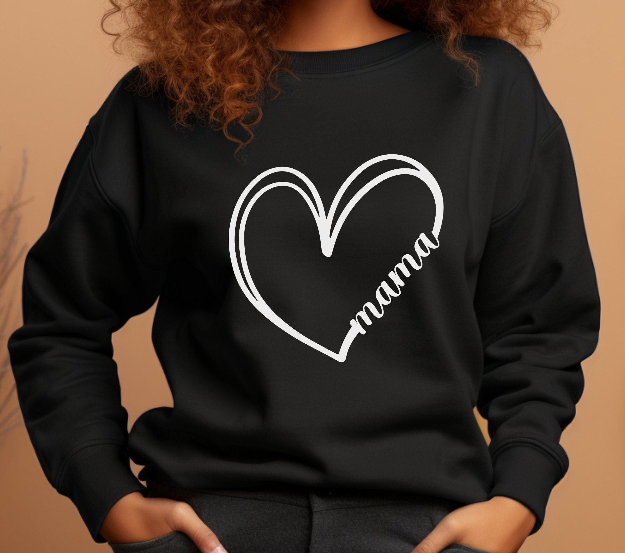 Heart Svg, Heart Text Outline Svg, Heart Mama Frame Svg, Mama Heart ...