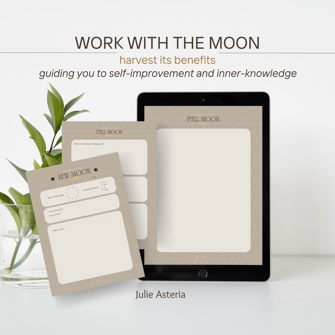 New Moon and Full Moon Worksheets. Harvest the Moon Energy in the Best ...