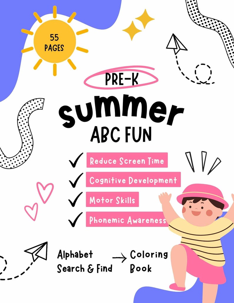 Prek Summer Learning Packet - Etsy