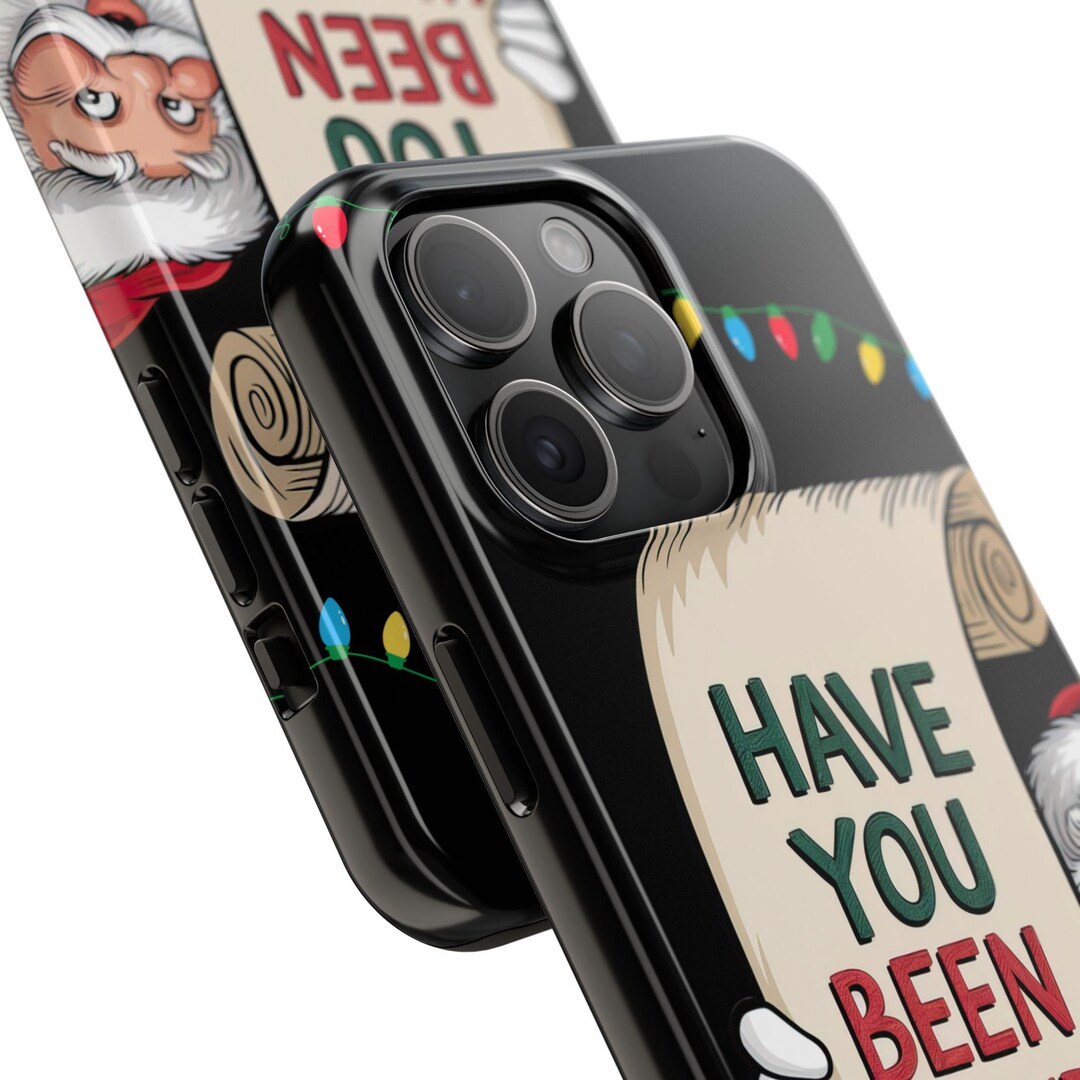 Christmas Santa Christmas Naughty or Nice Phone Case Tough Case iPhone ...