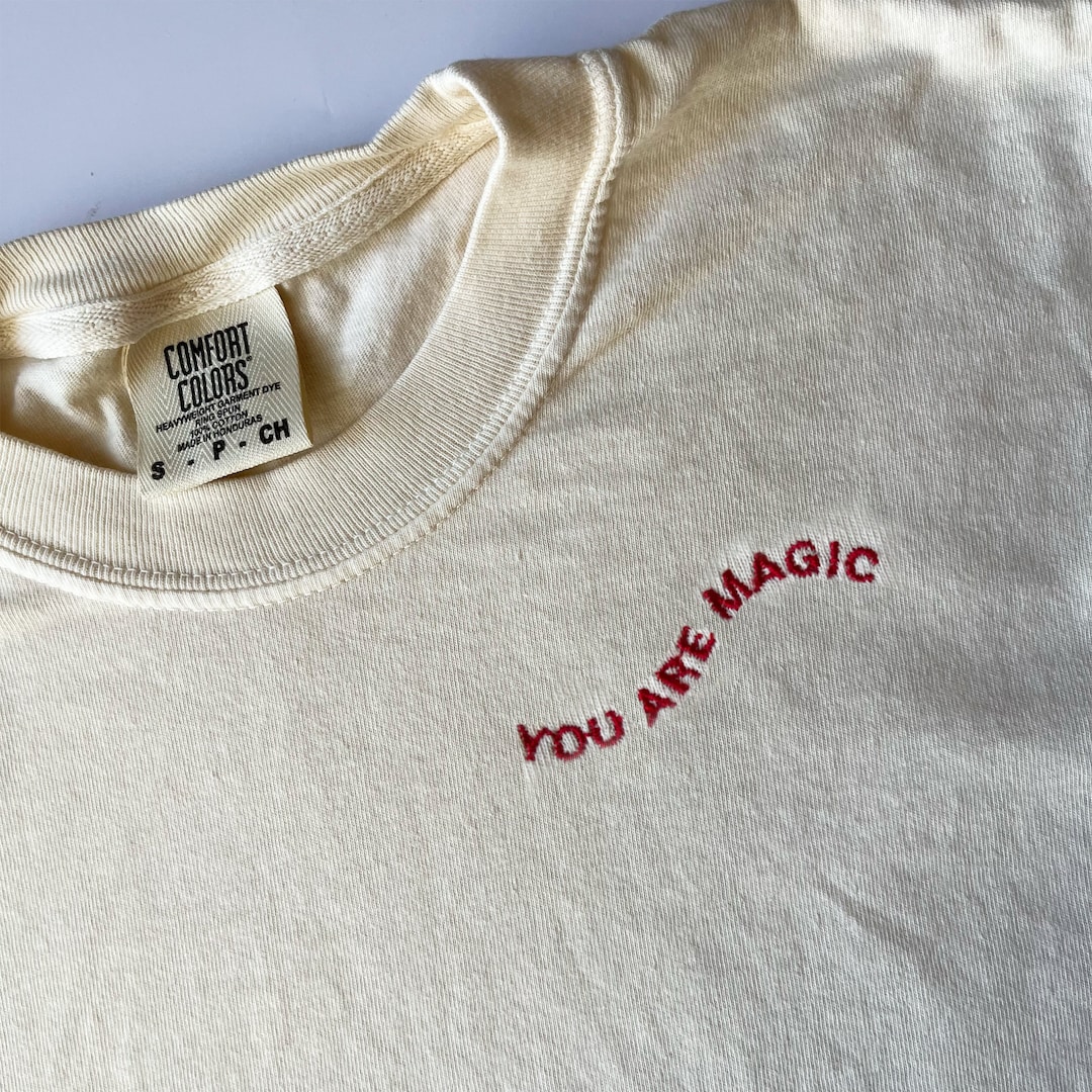 Custom Embroidered Tee Shirt, Personalized Comfort Colors Shirt ...