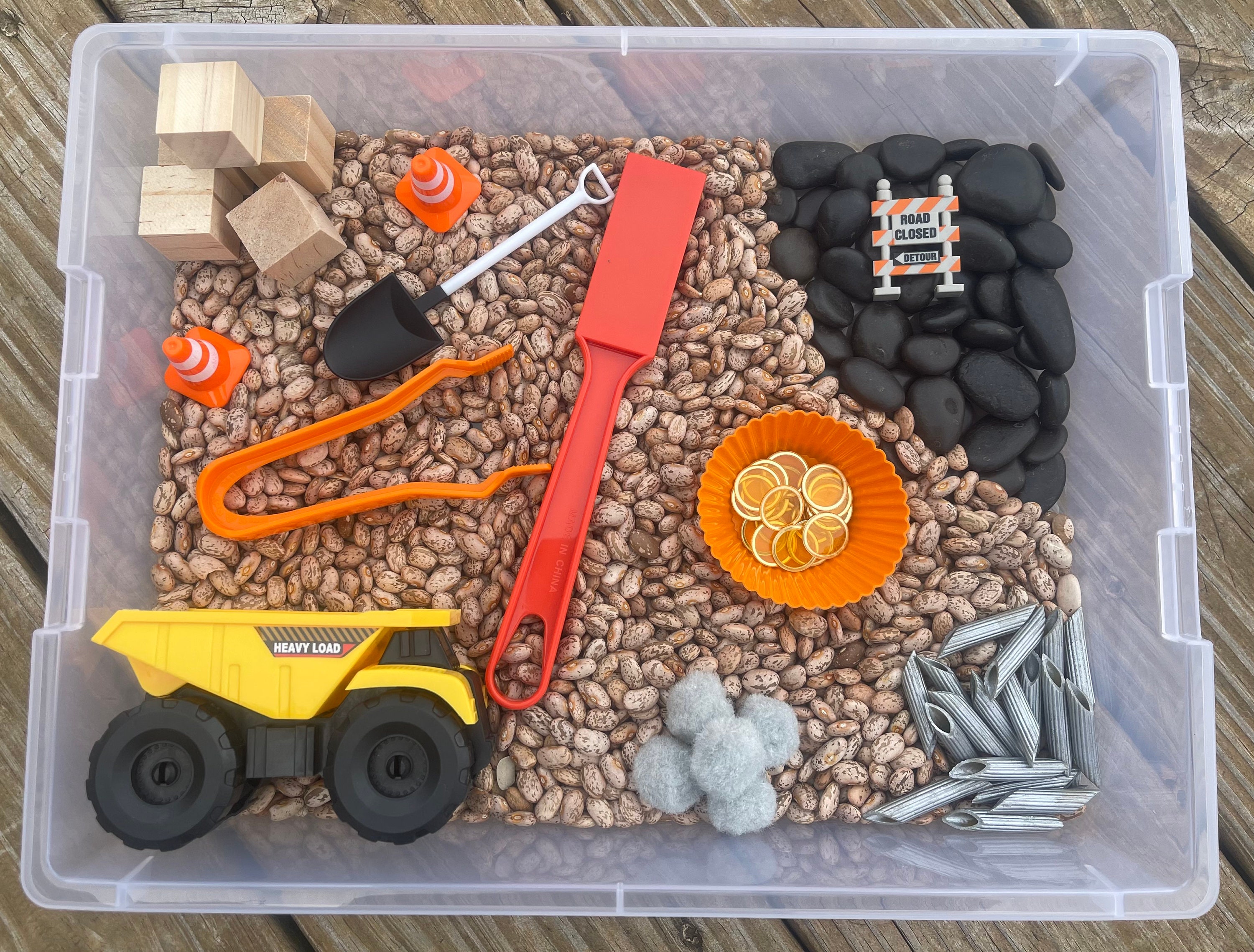 Construction Themed Sensory Bin - Etsy