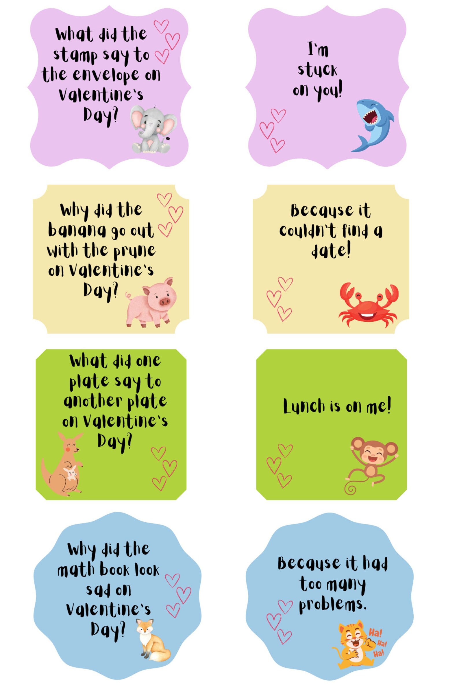 Valentine's Day Daily Joke Cards - Start a New Family Tradition Today ...