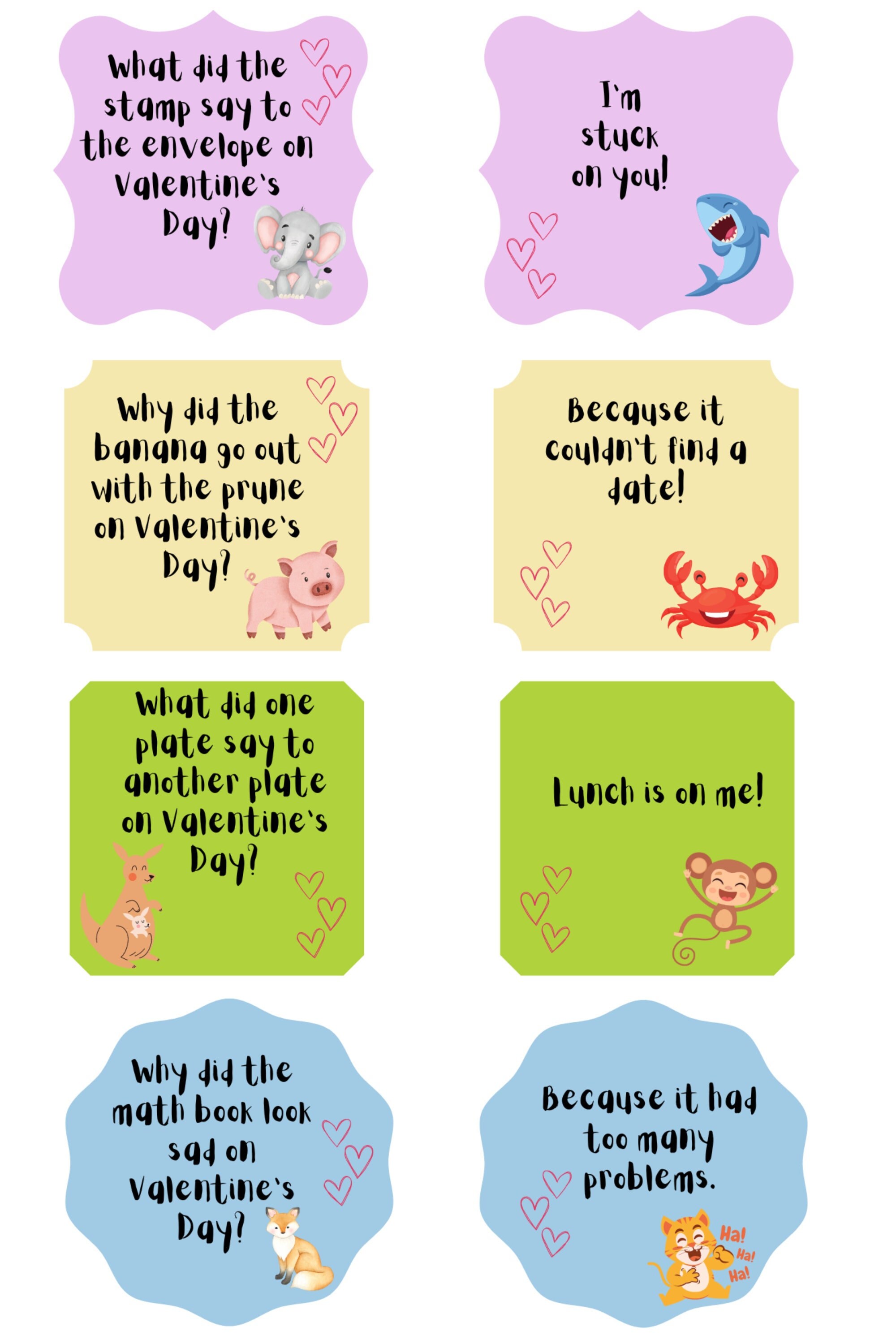 Valentine's Day Daily Joke Cards - Start a New Family Tradition Today ...