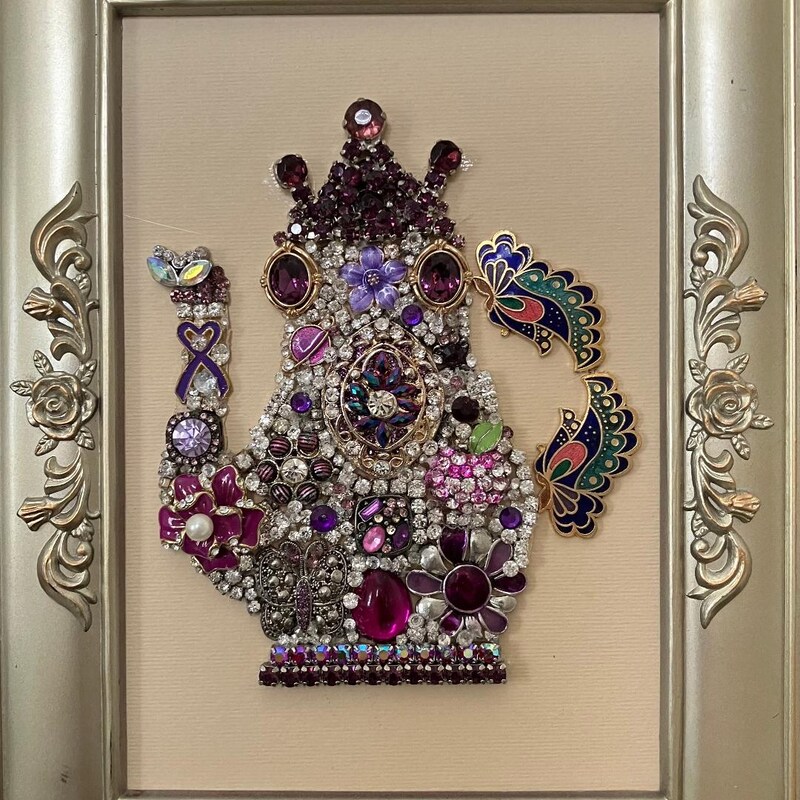 Framed Jewelry Collage - Etsy