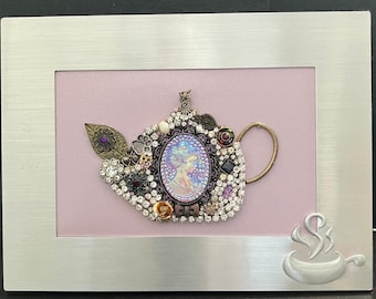 Framed Jewelry Art, Jeweled Teapots and Unique Designs, Shabby Chic ...