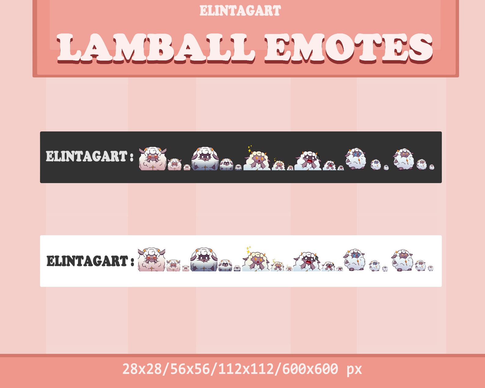 Lamball Emotes Set | Palworld | Twitch, Discord, Youtube | Cute Kawaii ...