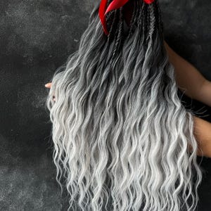 Curly Synthetic Dreads Synthetic Dreadlocks Dreads Black to Blond Ombre ...