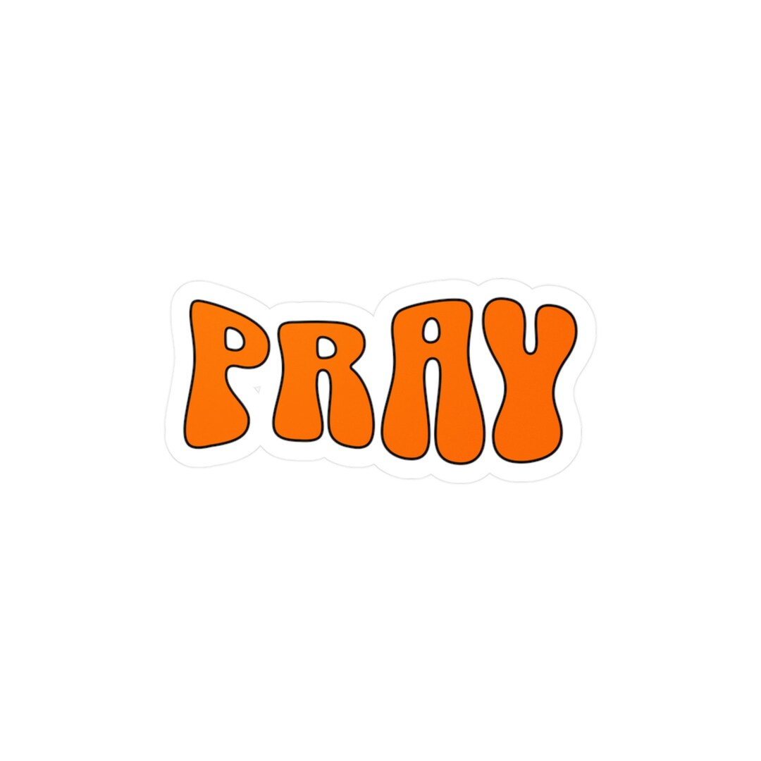 Pray Vinyl Decal - Etsy