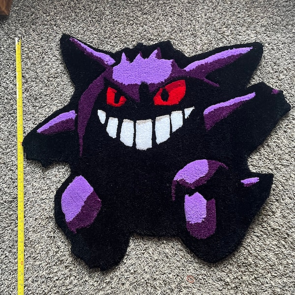 Gengar Rug - Etsy