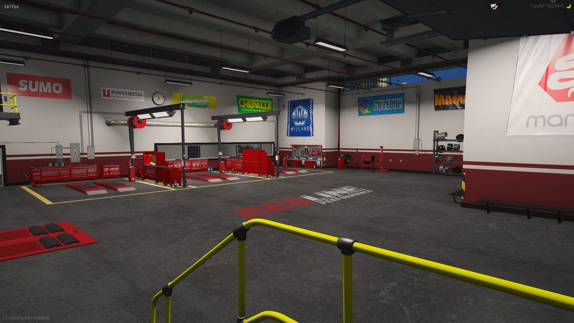 Fivem Redline Performance Mechanic and VIP Showroom High Quality ...