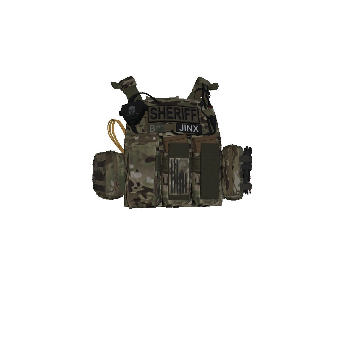 Fivem Female 7X Police Vest Pack High Quality & Fivem Ready lore ...