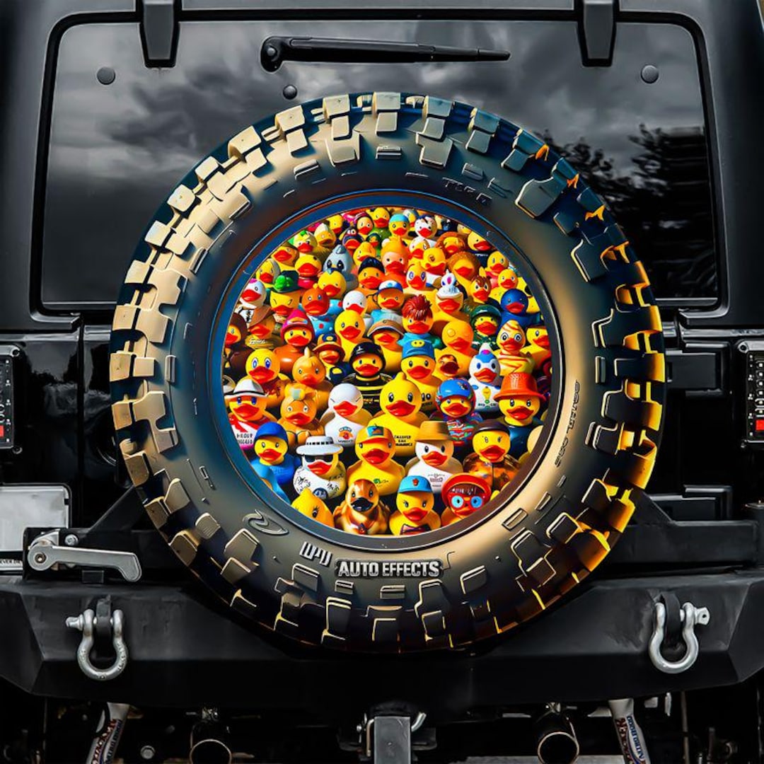 Rubber Duck Army in Tire Spare Tire Cover, No Camera Hole, for Jeep ...