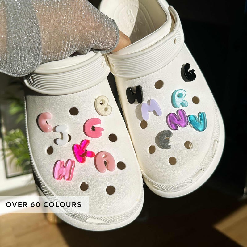 Alphabet Letters Charms for Crocs - Etsy