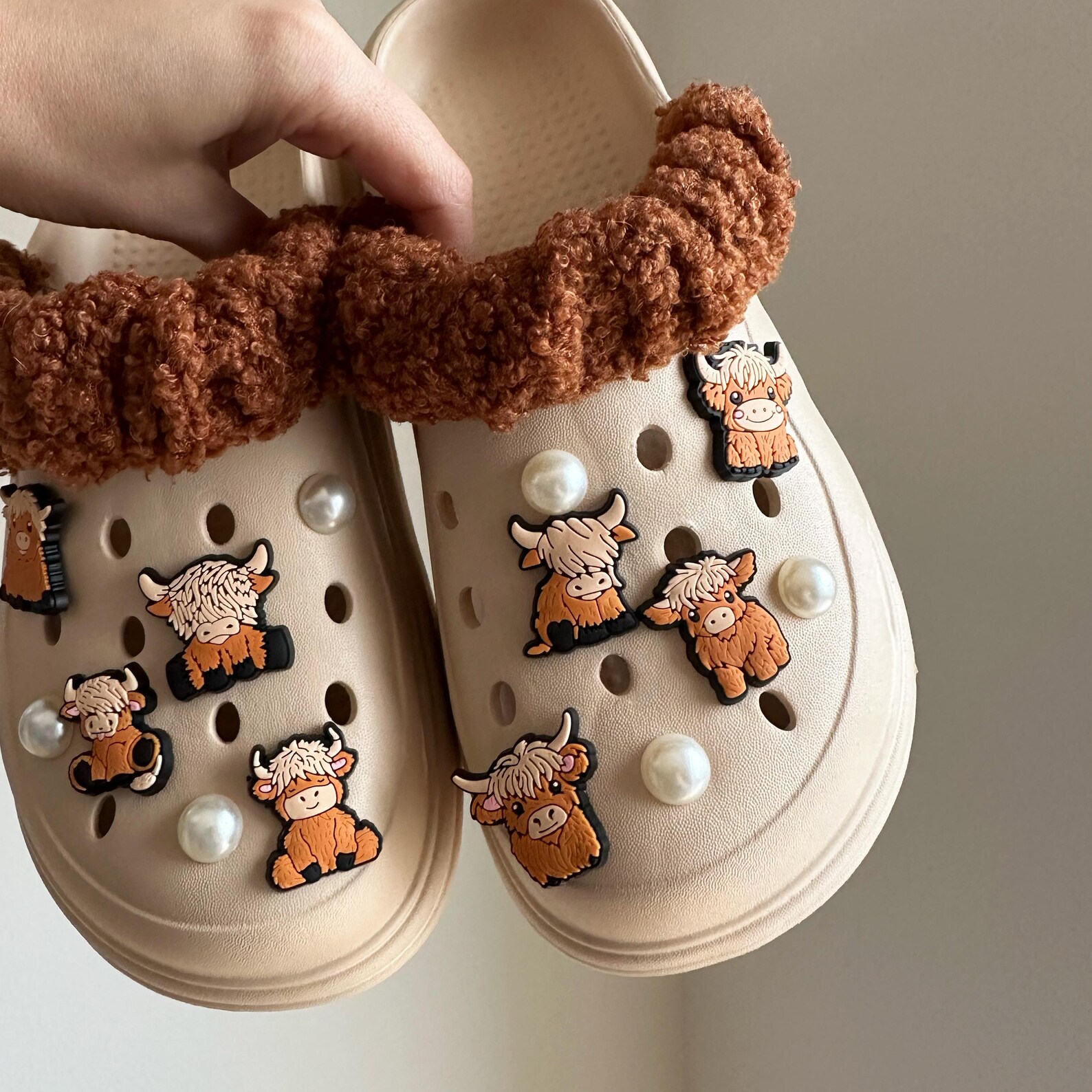 Highland Cow Shoe Charms | Scottish Cows Shoe Charm Set - Etsy