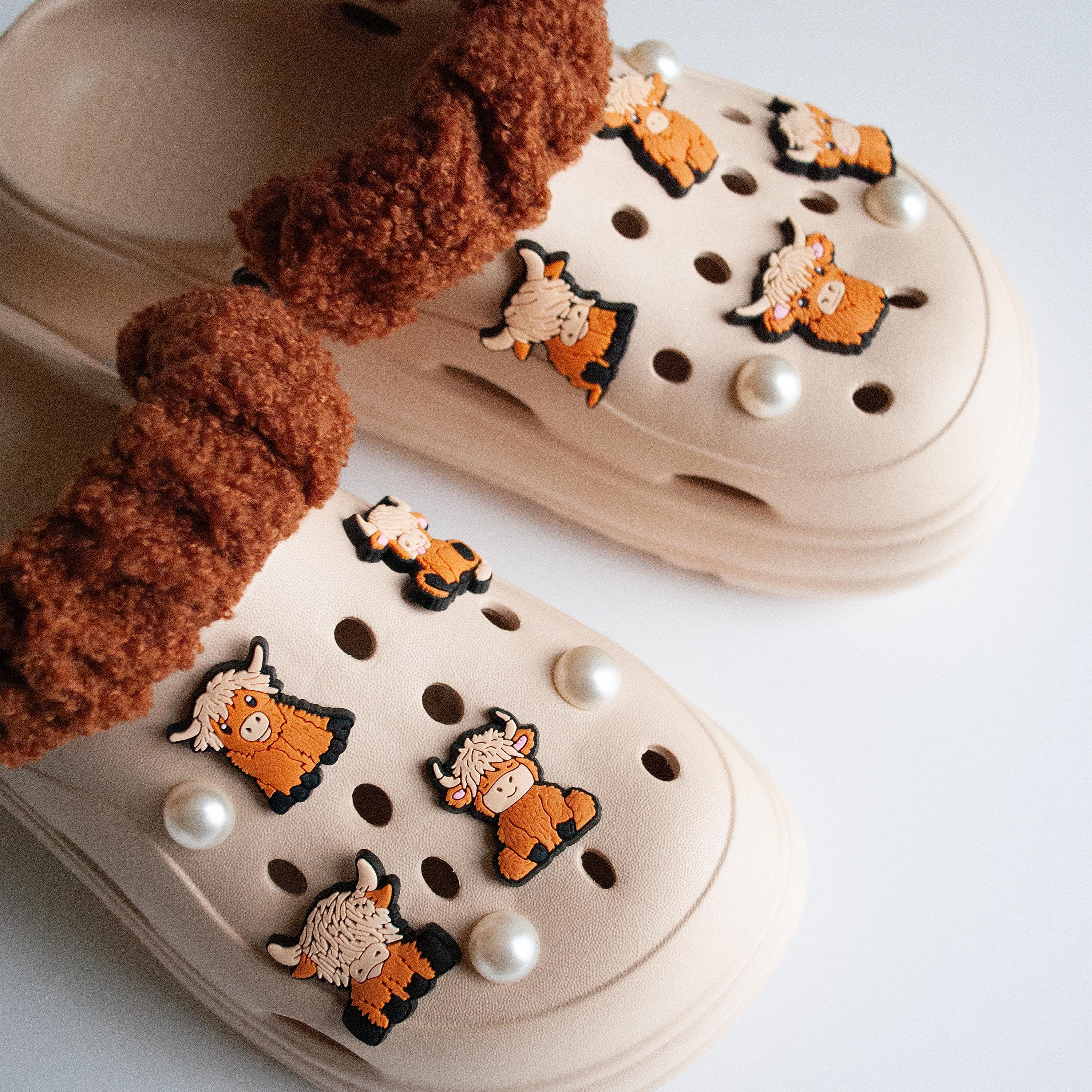 Highland Cow Shoe Charms Scottish Cows Shoe Charm Set - Etsy