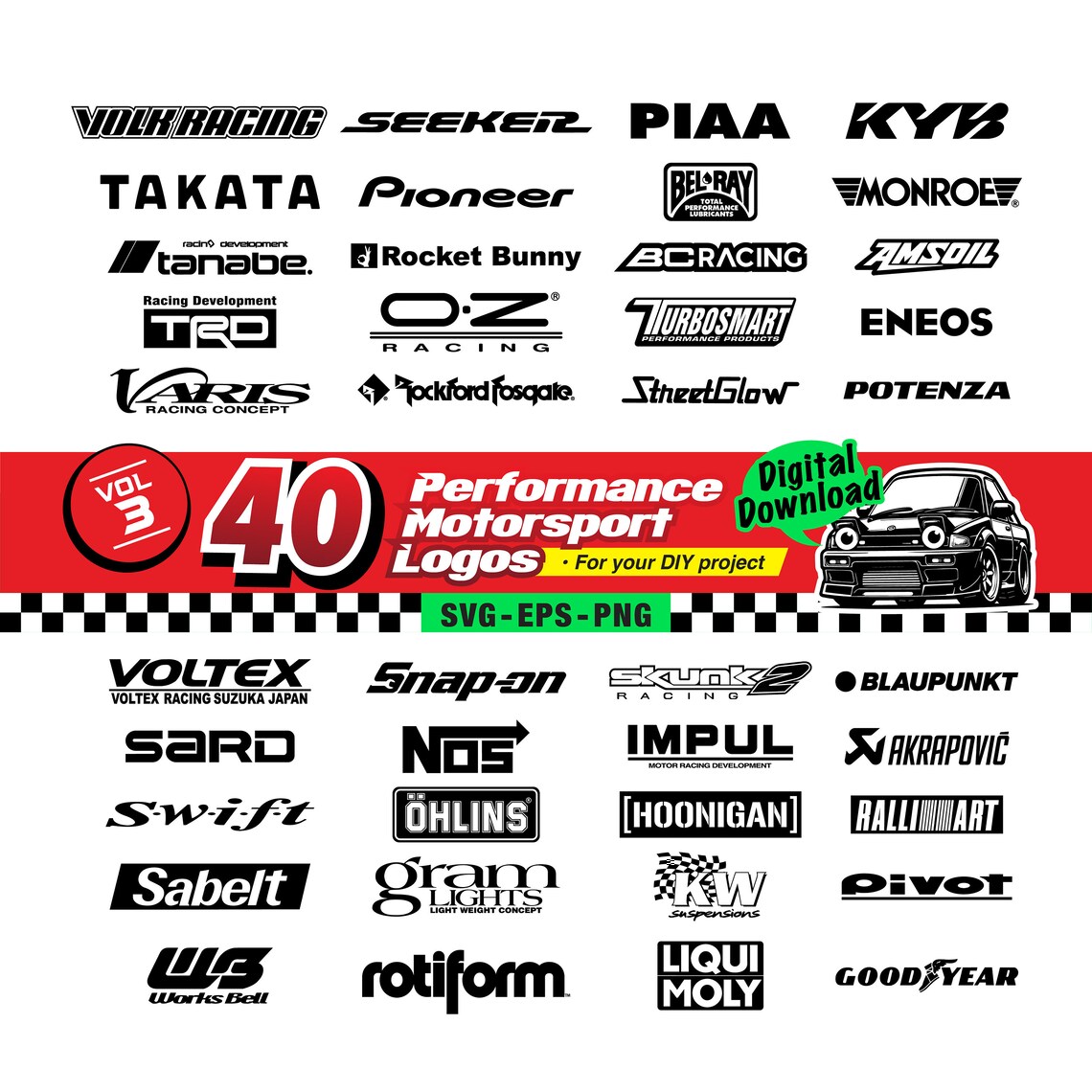 40 Performance Logo, Performance Logo, Motorsport Logo, SVG, EPS, PNG ...