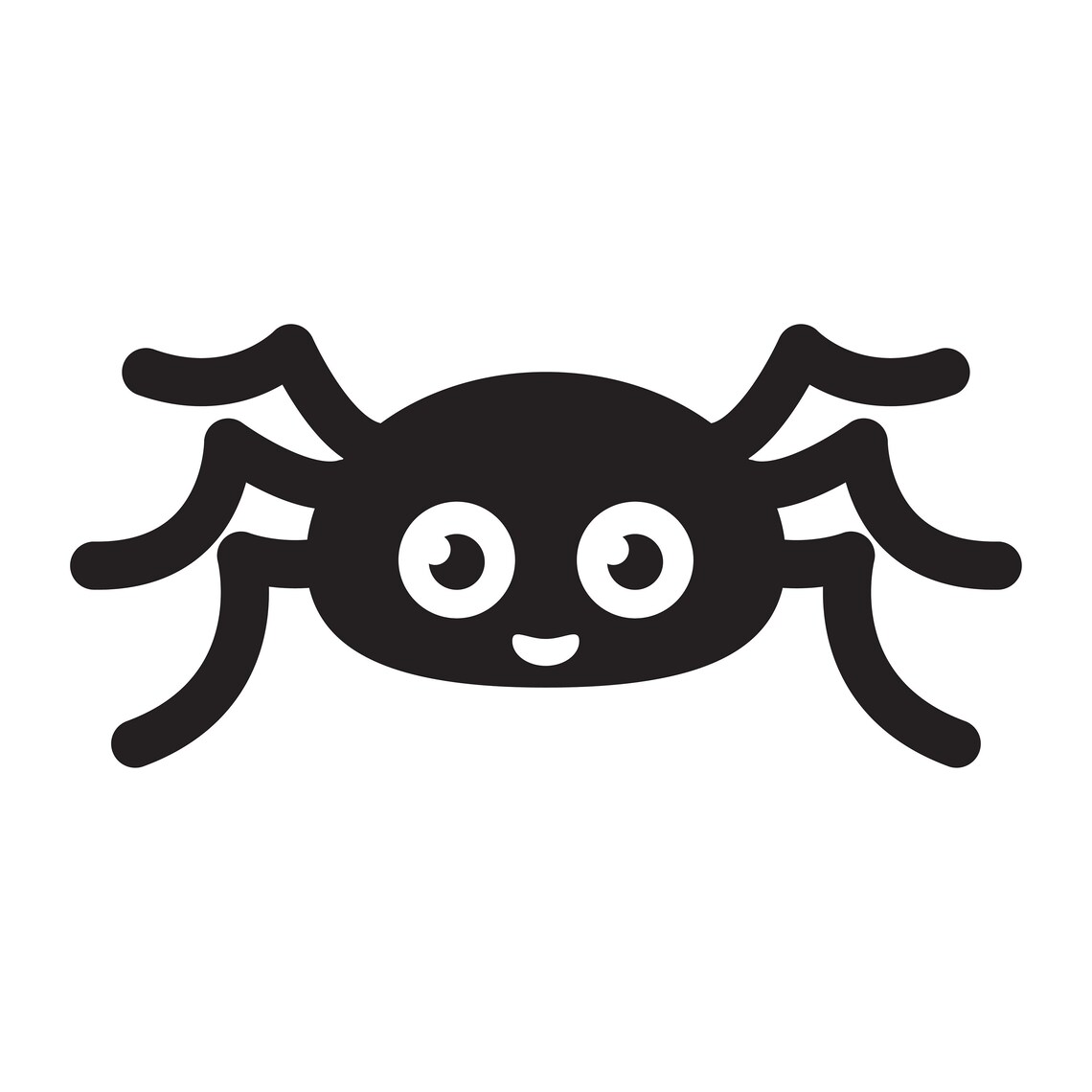 Cute Spider Shape SVG Digital Download, Silhouette - Etsy