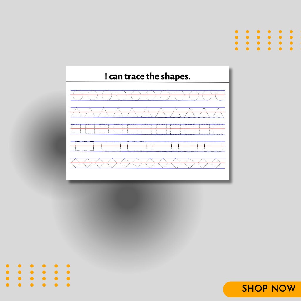 Tracing Pad for Kids PACK 1 - Etsy