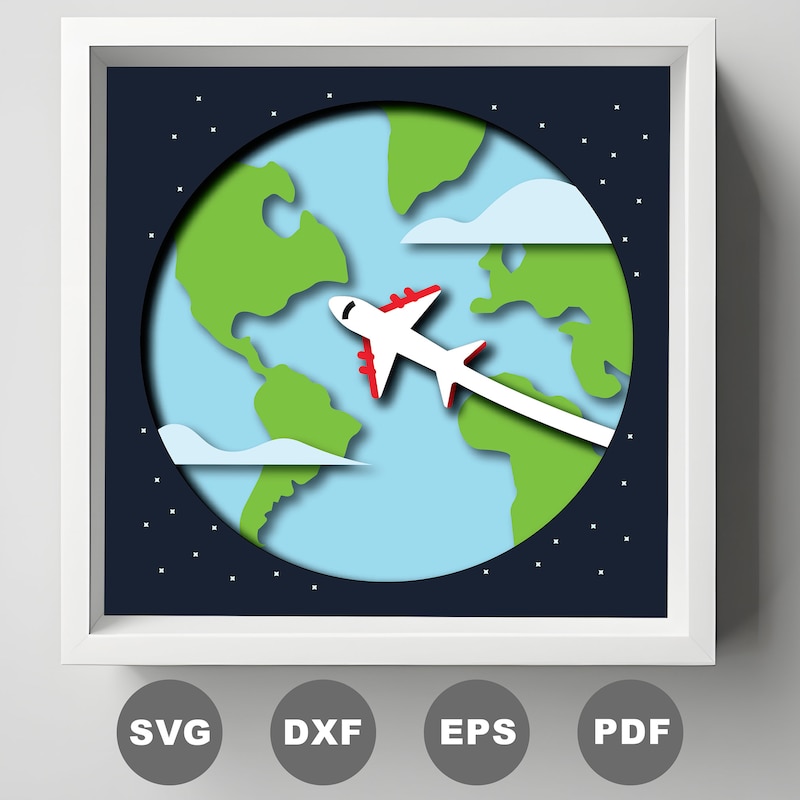 3d Airplane Svg File - Etsy