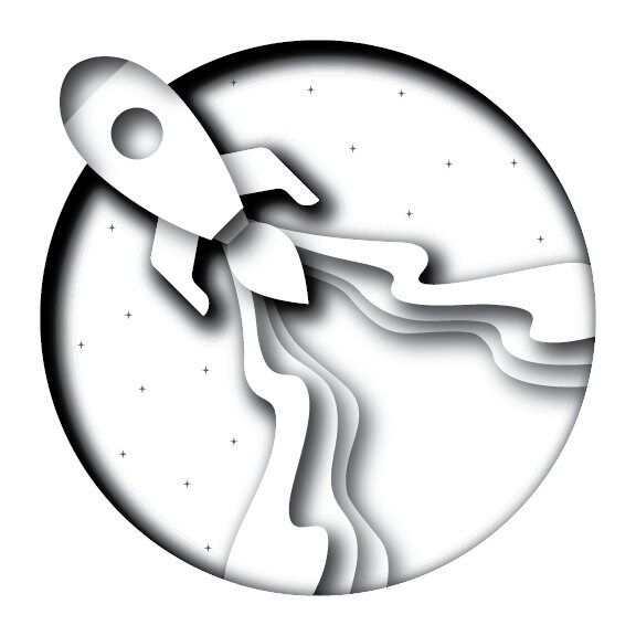 Rocket Shadow Box , 3D Layered Space SVG , Spaceship , Cricut Svg File ...