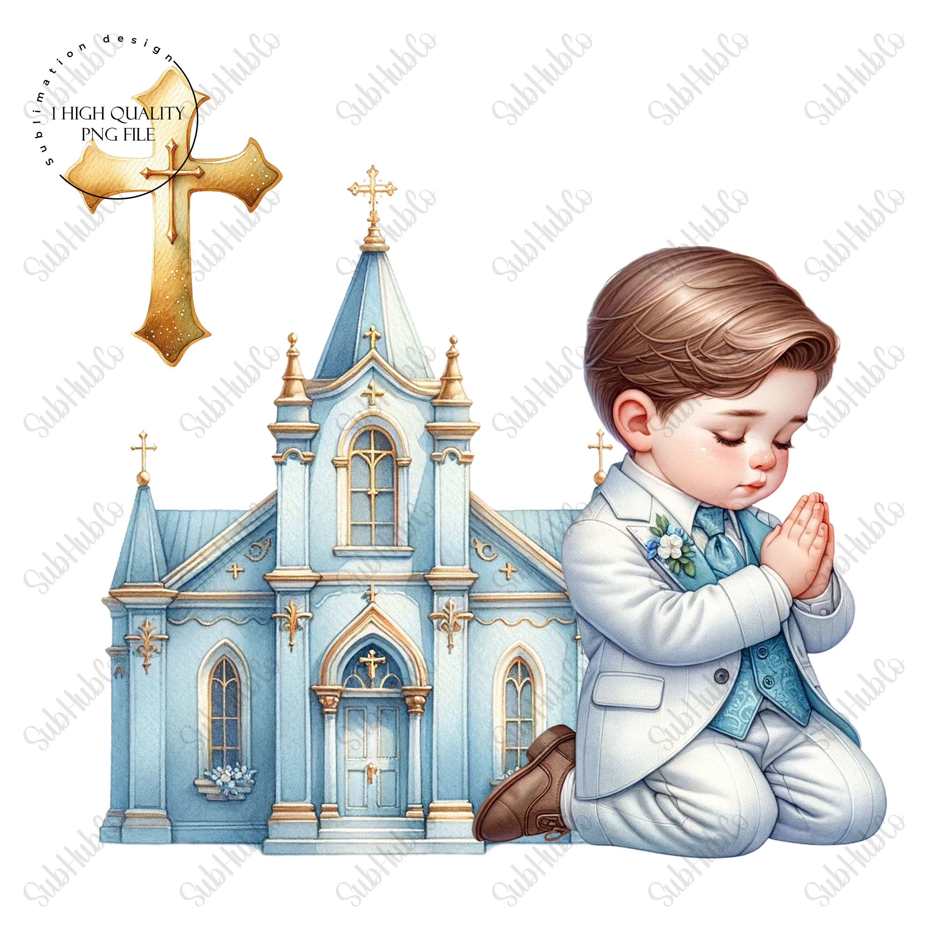 First Communion, Boy, First Communion Clipart, PNG, Sublimation, DTF ...
