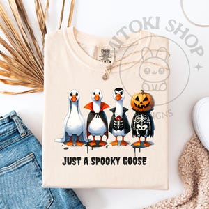 Spooky Goose Halloween PNG: Funny Horror Costume Design (digital ...