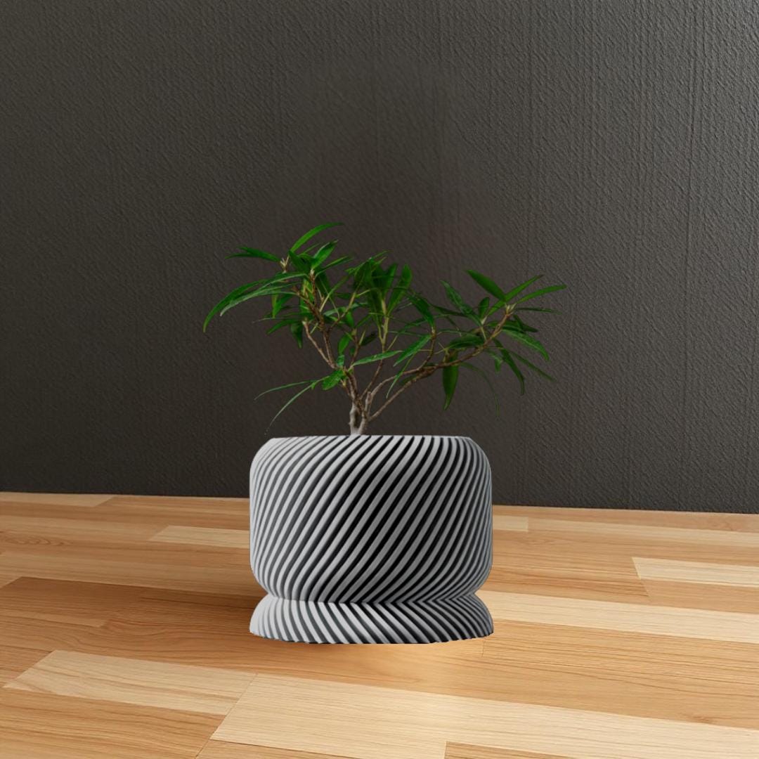 Slant Planter Pot With Drainage Tray - Etsy