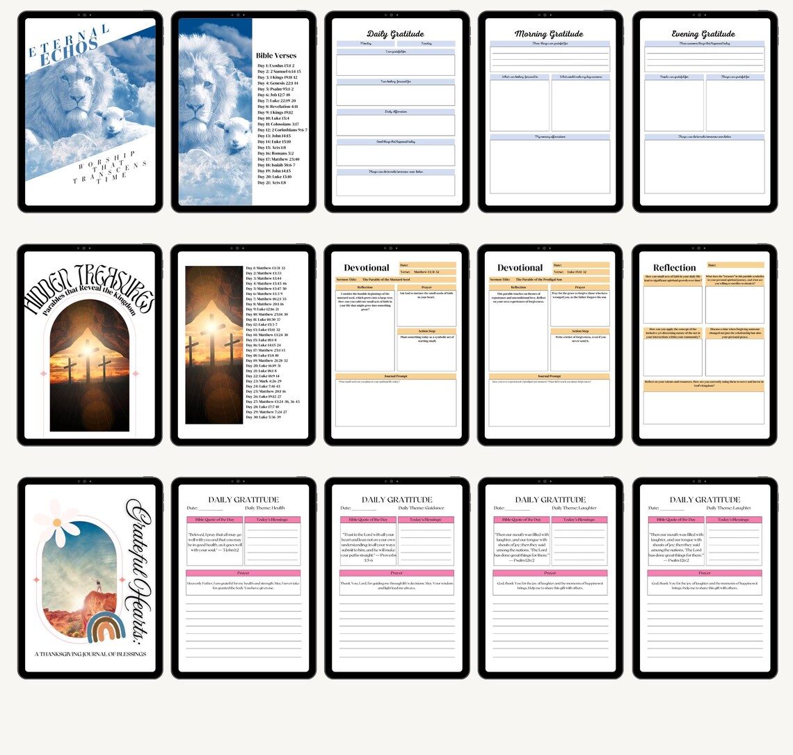 PLR Bible Study & Planner: Christian Devotionals, 2025 Calendar (canva ...