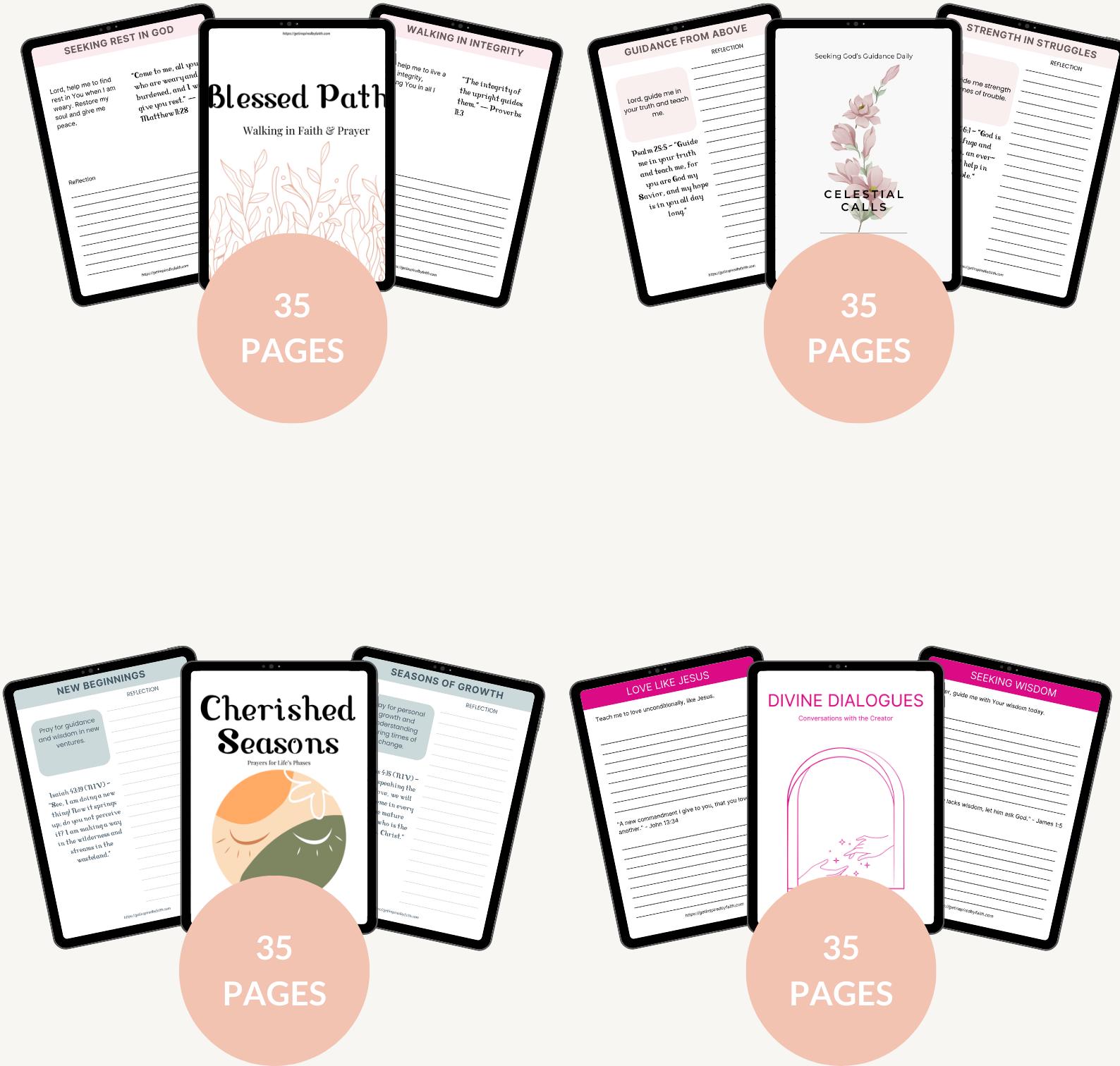 16 PLR Bible Study Kits: Prayer Prompts & Reflections (2025 Calendar ...
