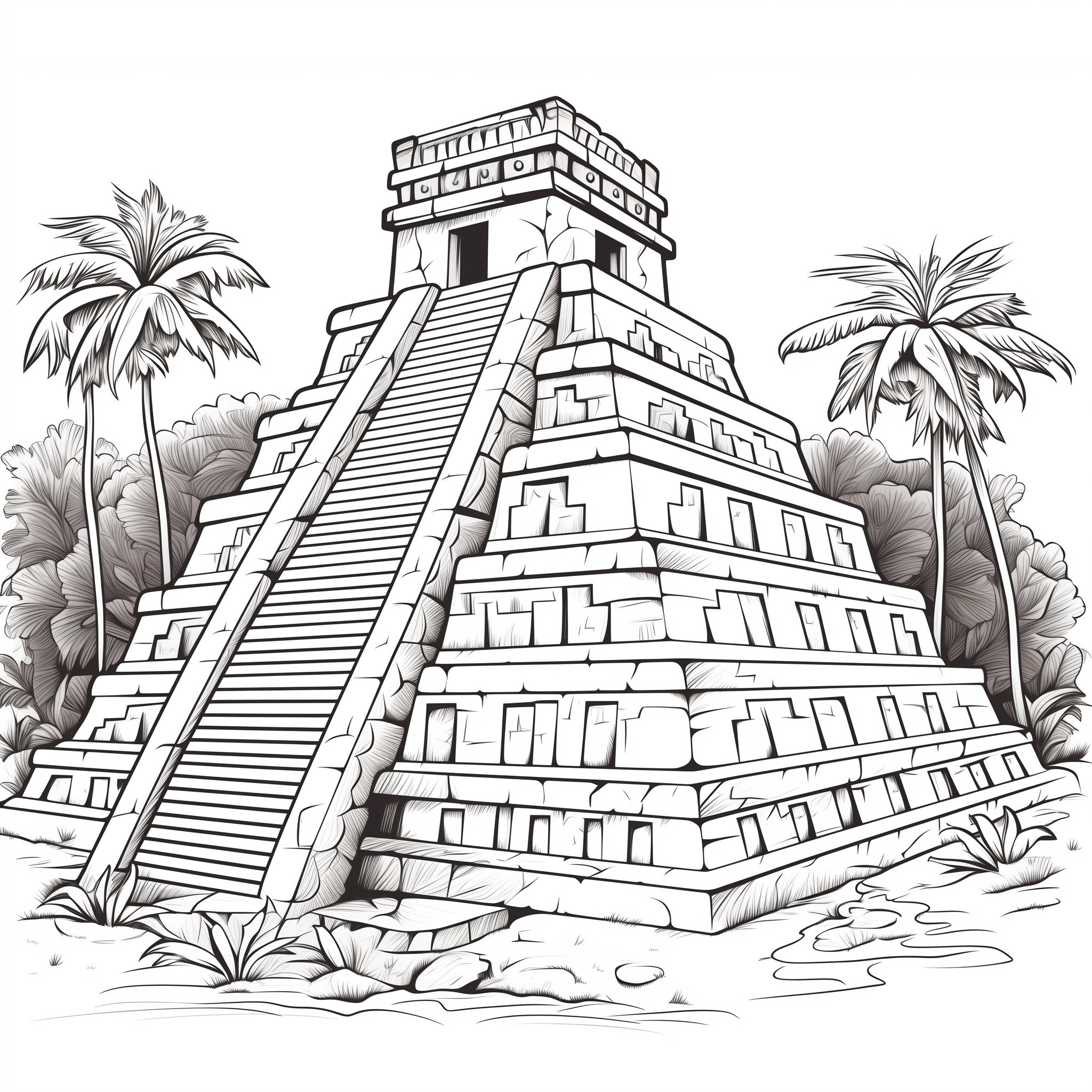 Dibujo De Templo Maya Tren Maya Tren Maya Added A New Photo.