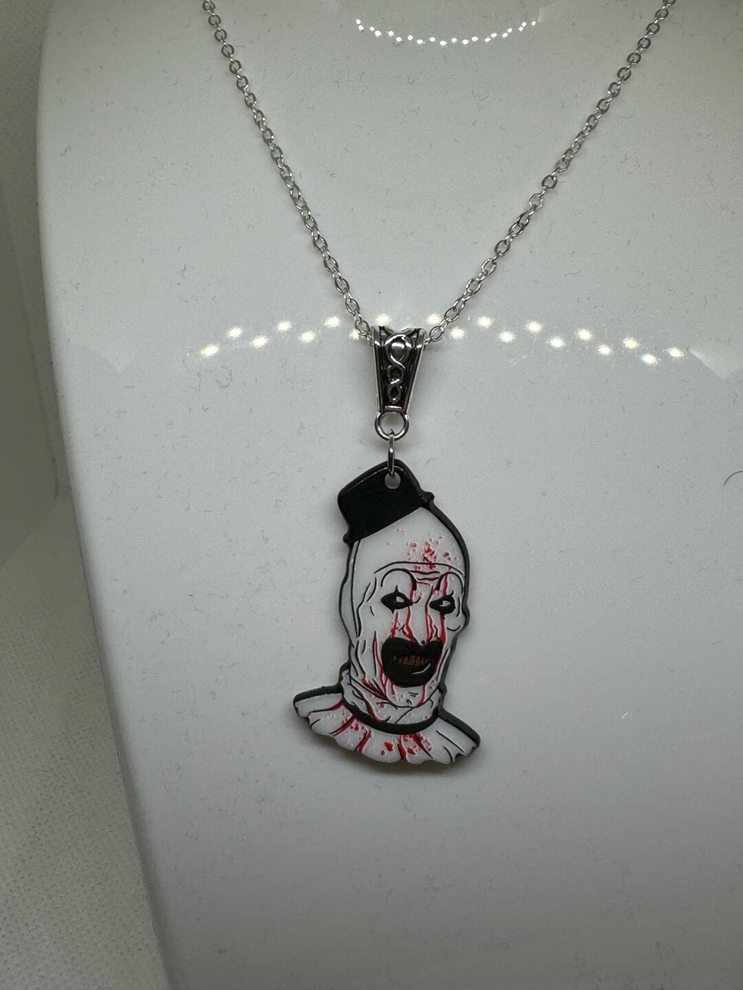 Art Clown Horror Necklace - Etsy