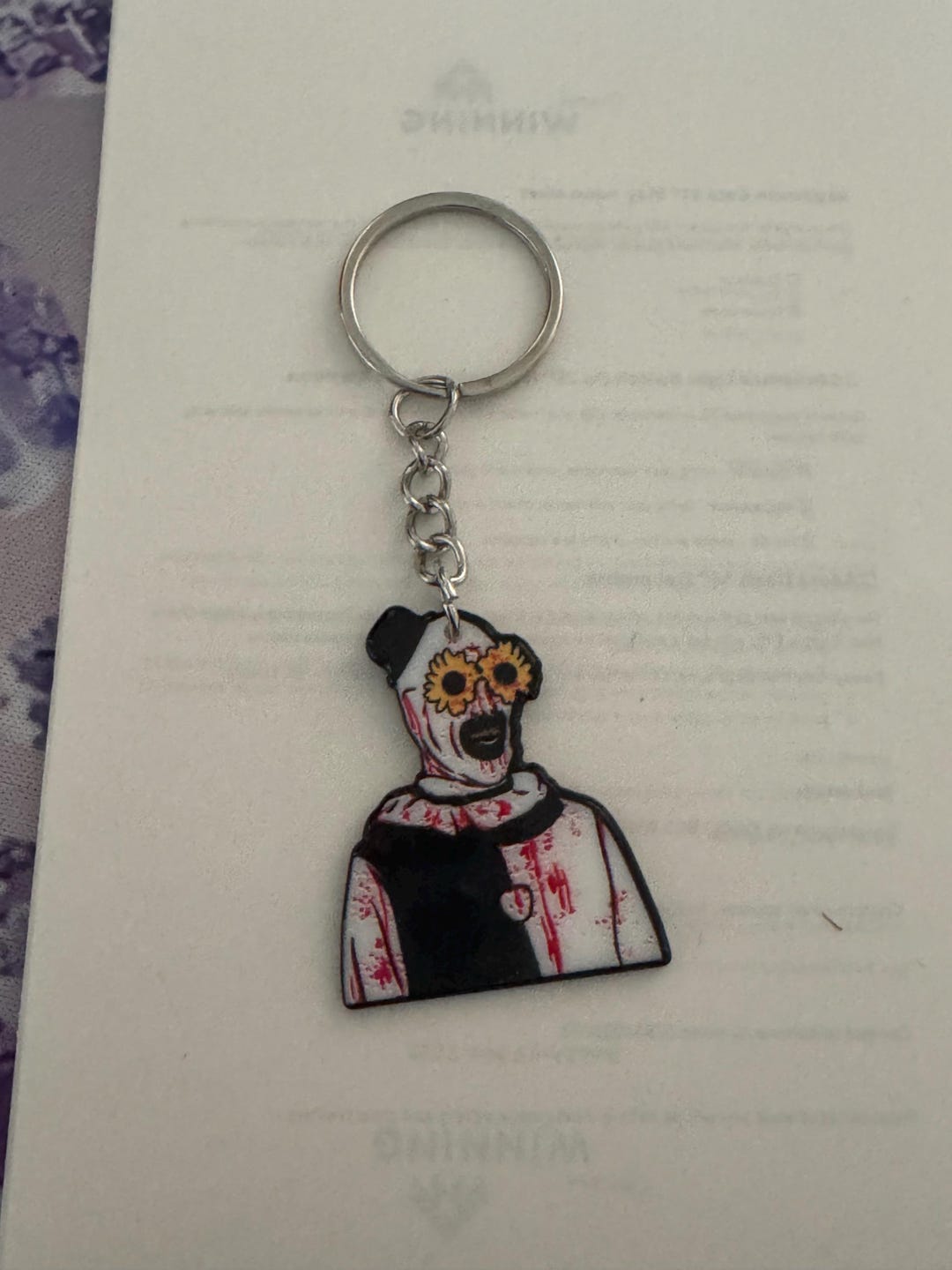 Horror Clown (terrifier) Art Inspired Keychain - Etsy
